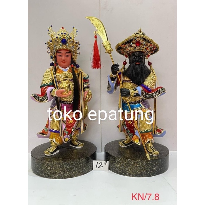 Jual Patung Dewa Pengawal Kwan Kung / Kwan Kong - Kayu Taiwan - 12 Inch ...