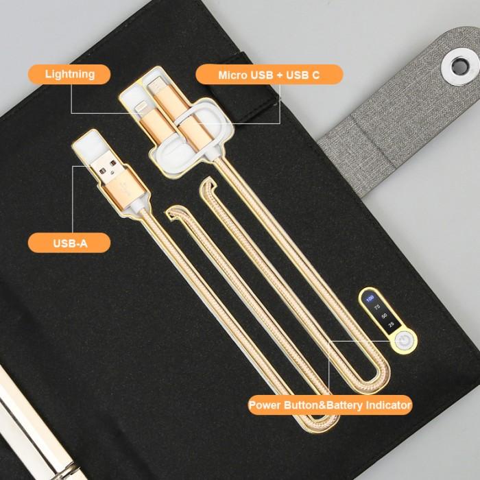 Jual Notebook Buku Catatan Agenda Wireless Charging Power Bank Gift Set ...