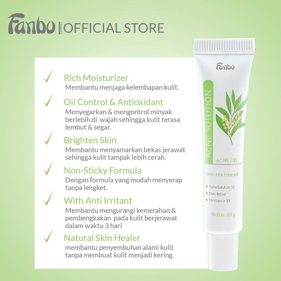 Jual Promo Fanbo Acne Solution ( Toner, Facial Foam,Acne Gel ) | Shopee ...