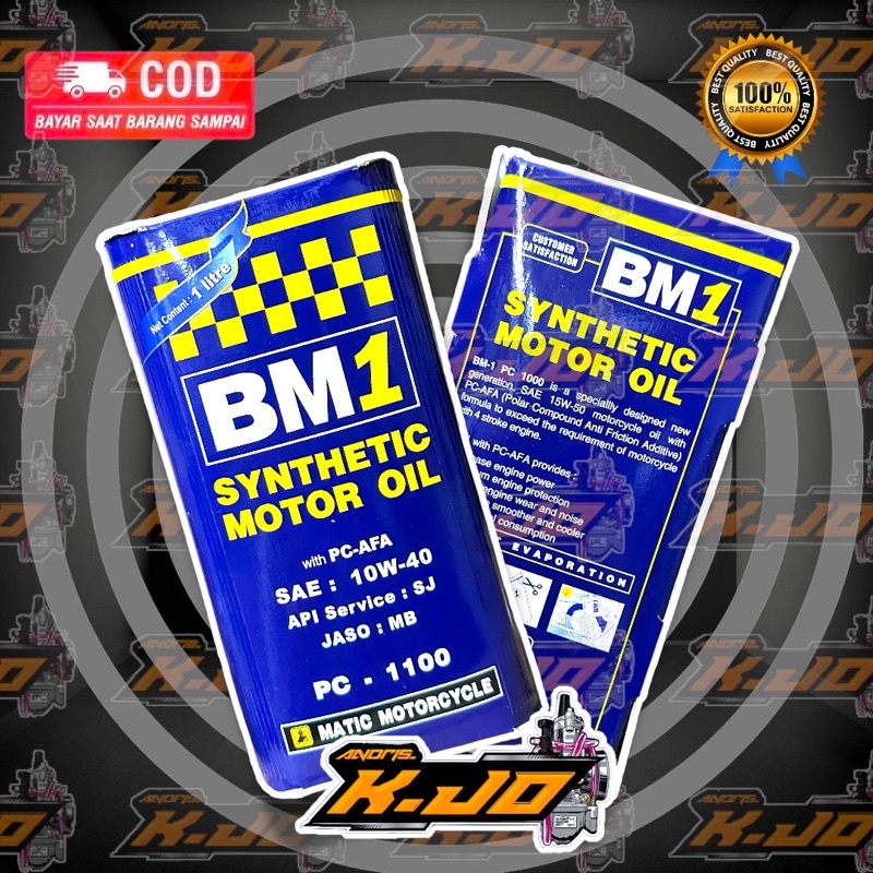 Jual Oli BM1 Matic PC 1300 Synthetic SAE 10W40 Jazo MB 1 Liter & 800 ML ...