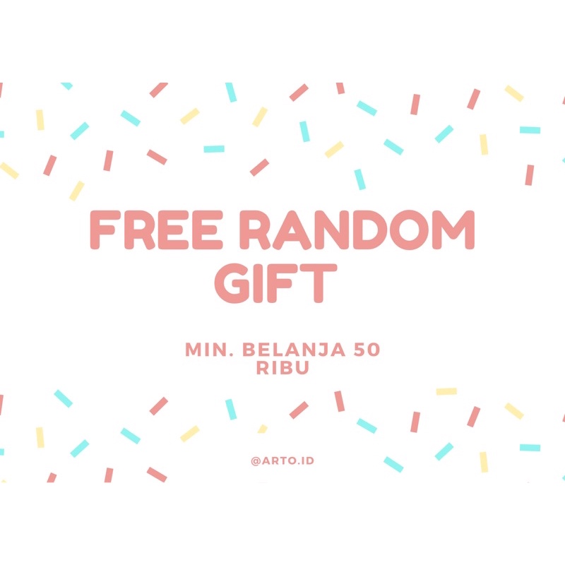 Jual FREE RANDOM GIFT - SPECIAL PROMOTION | Shopee Indonesia