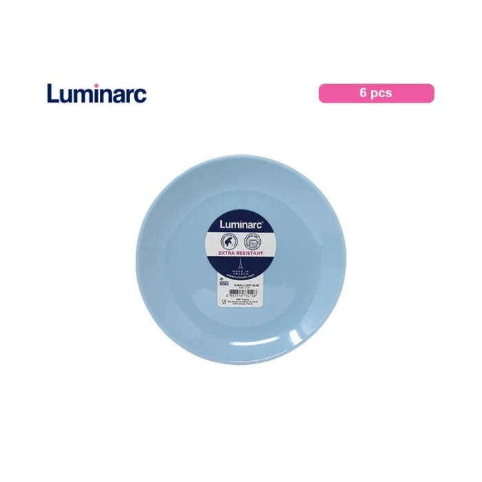Jual Luminarc Diwali Light Blue Piring Kue - 6 pcs | Shopee Indonesia