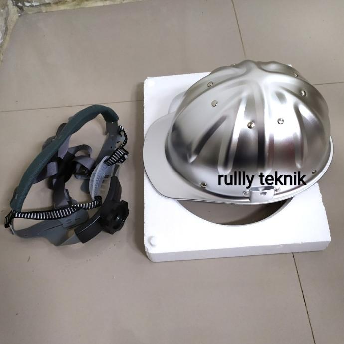 Jual Helm proyek alumunium safety silver/ Safety Helmet Alumunium ...
