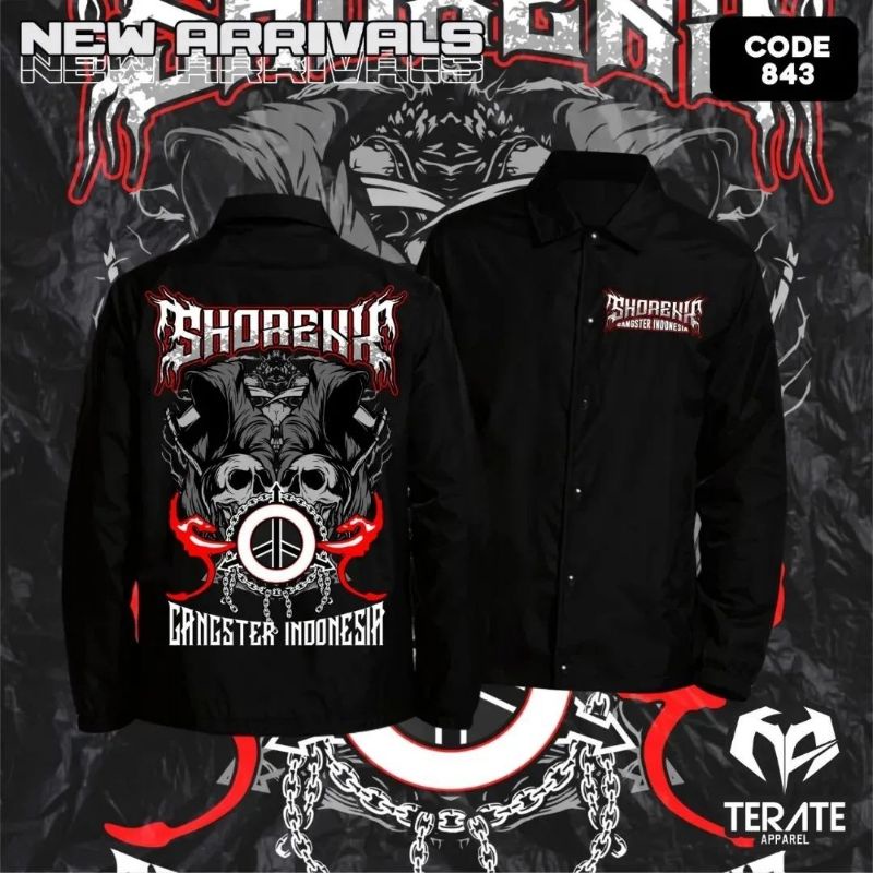 Jual (Code-843) Jaket Coach Shorenk Gangster Indonesia | Shopee Indonesia