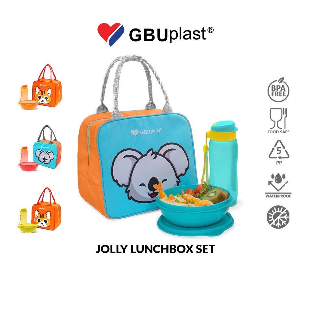Jual GBUplast Jolly Set Kotak Makan dan Botol Minum Plastik BPA Free ...