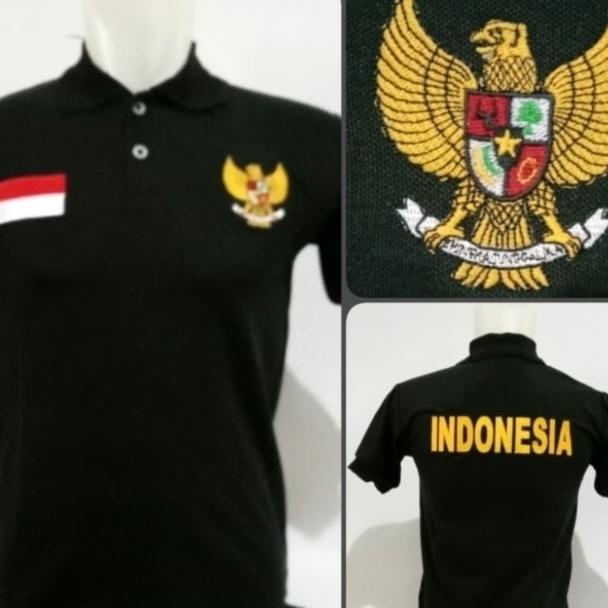 Jual Kaos Polo Indonesia Garuda Bendera Merah putih full bordir ...