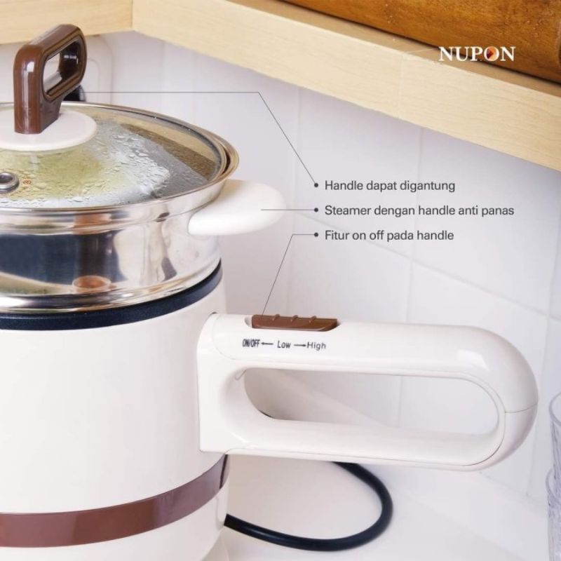 Jual Alat Masak NUPON ELECTRIC POT Steam/Cooking/ STEAM POT STAINLEES ...