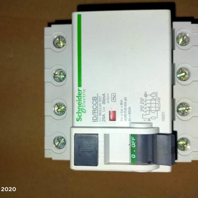 Jual Elcb/Rccb 25A 4 Pole 3Phase Schneider Original | Shopee Indonesia