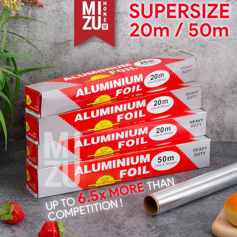 Jual Model Terkini.. MIZU SUPERSIZE 20m/50m Aluminium Foil Roll JUMBO ...