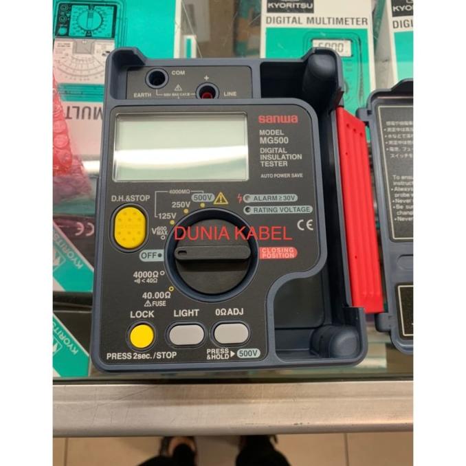 Jual Digital Insulation Tester Megger Sanwa MG500 / MG-500 1Kv Ori ...