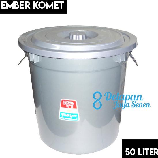 Jual Ready Ember 50 Liter| Ember Plastik Tutup Dengan Handle (Gojek ...