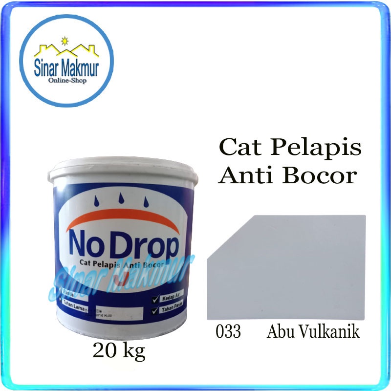 Jual Cat Pelapis Anti Bocor 1 Pail 033 Abu Vulkanik Cat Tembok Waterproofing (NO DROP) | Shopee ...