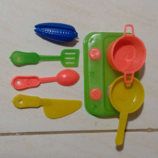 Jual Mainan masak masakan set mini super murah lengkap dengan kompornya ...