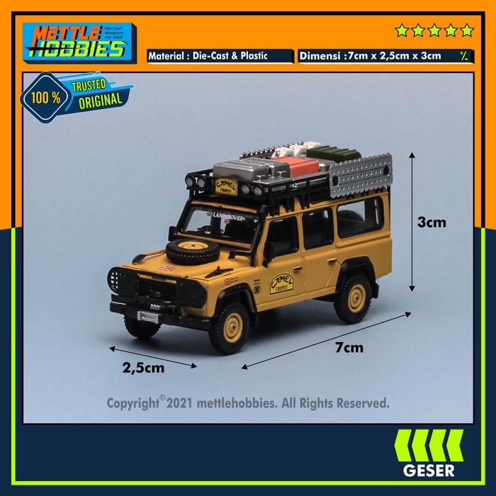 Jual PROMO!!! TSM MODEL MINI GT LAND ROVER DEFENDER 110 CAMEL TROPHY ...