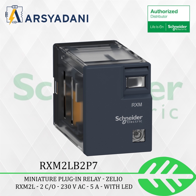 Jual RXM2LB2P7 - Miniature plug-in relay Schneider Zelio RXM2L 2 C/O 230VAC | Shopee Indonesia