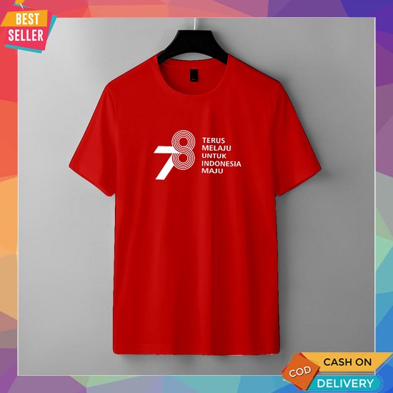 Jual Kaos Hut Ri Ke 78 Lengan Panjang Merah Putih Kaos Kemerdekaan Dewasa L Baju Kaos Merah ...