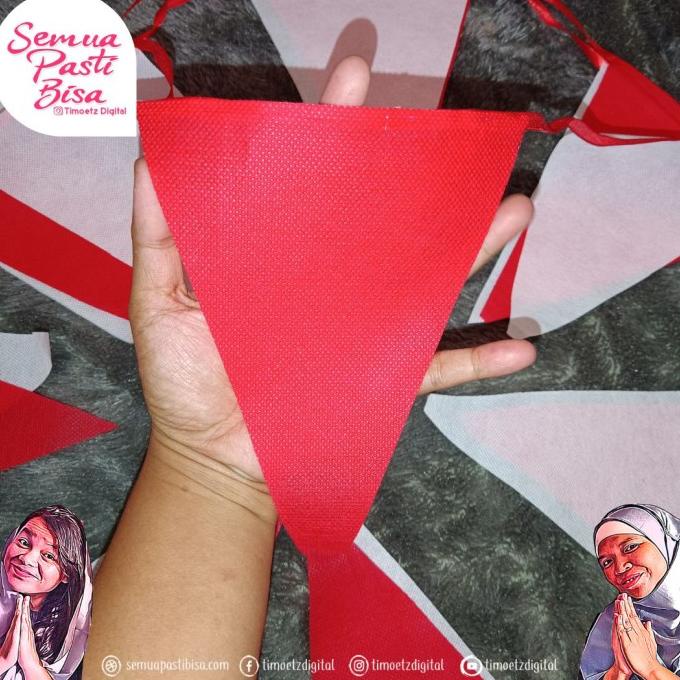 Jual Bunting Flag HUT RI / Bendera Segitiga Merah Putih / Bendera Karnaval | Shopee Indonesia