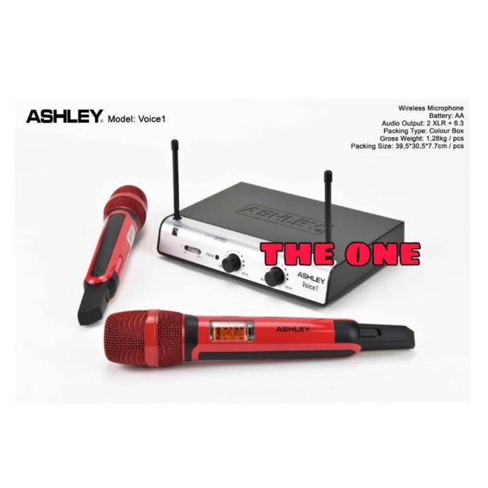 Jual MIC WIRELESS ASHLEY VOICE 1 PEGANG PEGANG NEW!! | Shopee Indonesia