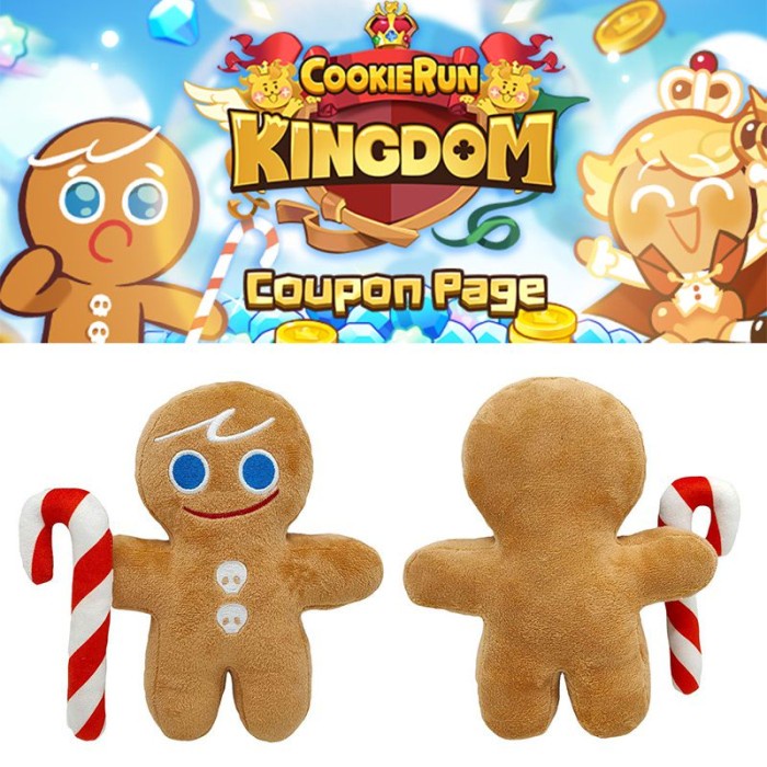 Jual Star New Cute 20Cm Cookie Run Kingdom Gingerbrave Plush Toy Soft ...
