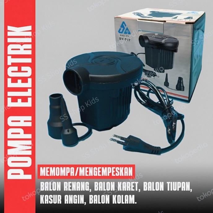 Jual Pompa udara elektrik listrik kolam/balon kasur angin Kisubo Shu Ye | Shopee Indonesia