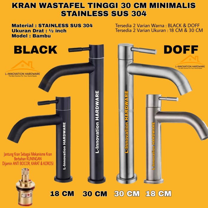 Jual KRAN WASTAFEL TINGGI BASIN TAPS MINIMALIS TINGGI 30 CM | Shopee ...