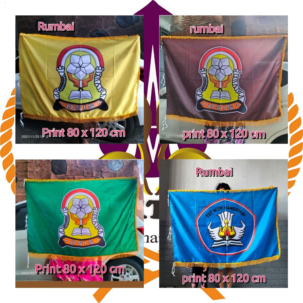 Jual Bendera Pataka Ruangan Ruang Sekolah OSIS SMP SMA Tut Wuri Rumbai ...