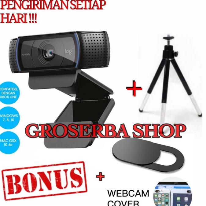 Jual WEBCAM LOGITECH C920 PRO + TRIPOD WEBCAM LOGITECH C920 PRO HD ...