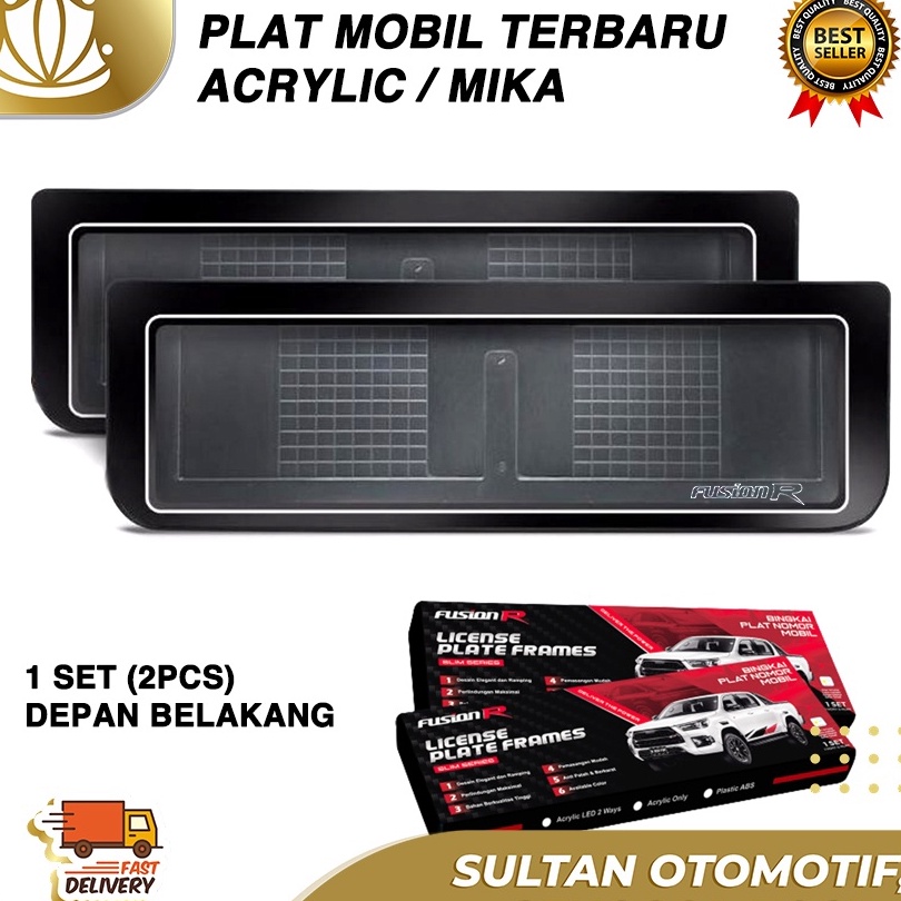Jual New! Tempat Plat Nomor Mobil Mika Acrilic Frame Plat Nomor Mobil ...