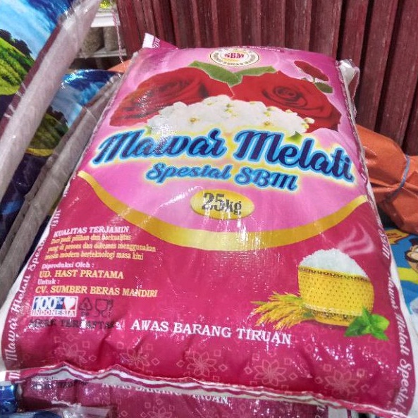 Jual Beras Mawar Melati 25kg (poles) | Shopee Indonesia