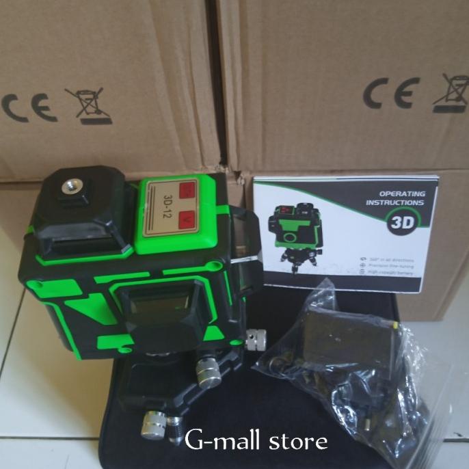 Jual mesin Self Leveling 3D 12 Line Light Laser Level Digital 360 ...