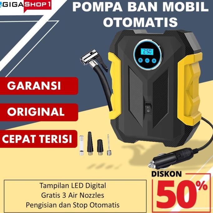 Jual Pompa Ban Mobil Truk Motor Elektrik Cek Tekanan Angin Digital ...