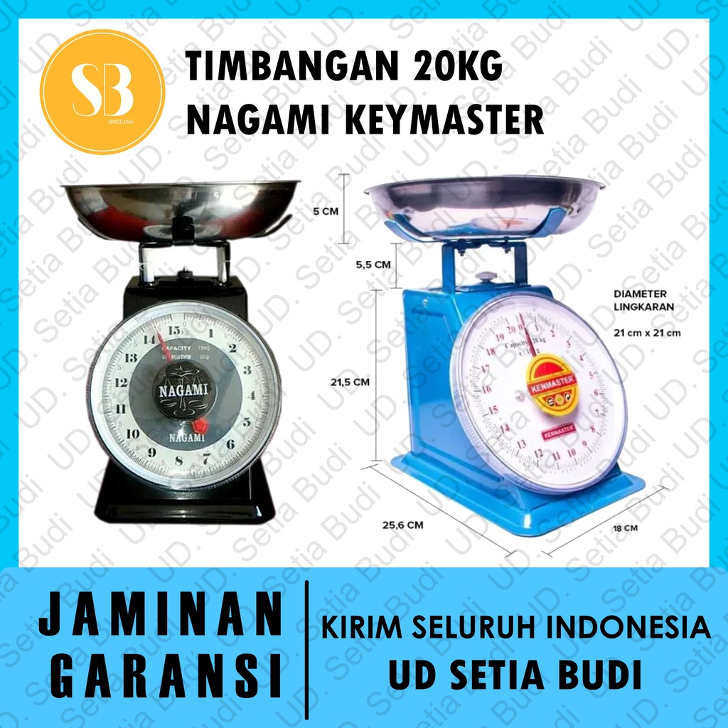 Jual Timbangan Duduk Jarum Nagami Keymaster 20KG Baru | Shopee Indonesia