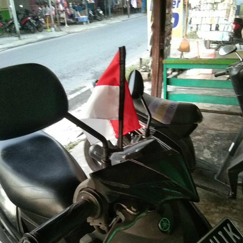 Jual Bendera merah putih motor (tiang+bendera) | Shopee Indonesia