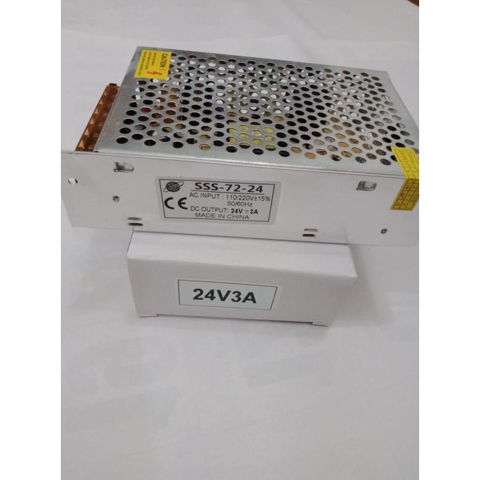Jual Adaptor 24V 3A Power Supply Switching LED Jaring 3 Ampere 24 Volt DC . | Shopee Indonesia