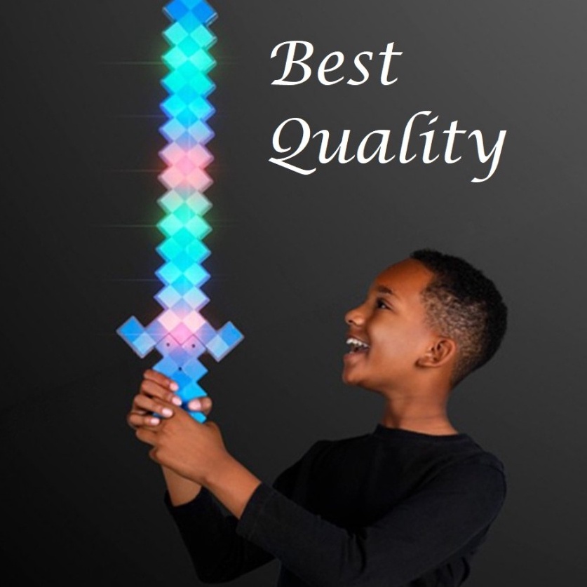 Jual _ Pedang Minecraft LED Diamond Sword i Terbaru °. | Shopee Indonesia