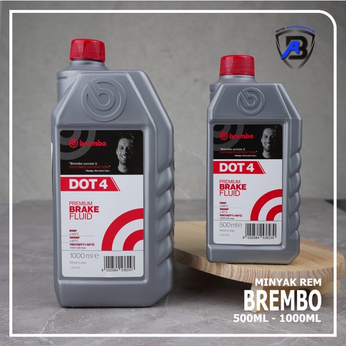 Jual BRAKE FLUID DOT 4 1000ML BREMBO ORIGINAL- MINYAK REM - OLI REM ...
