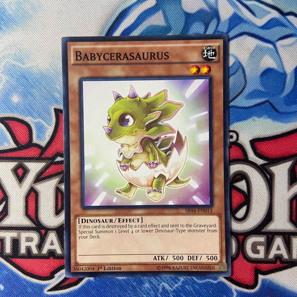 Jual yugioh babycerasaurus SR04 common 1st original | Shopee Indonesia