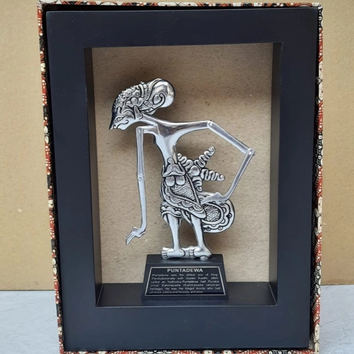 Jual Souvenir Dan Plakat Wayang Perak Pajangan Dinding Wayang Yudistira ...