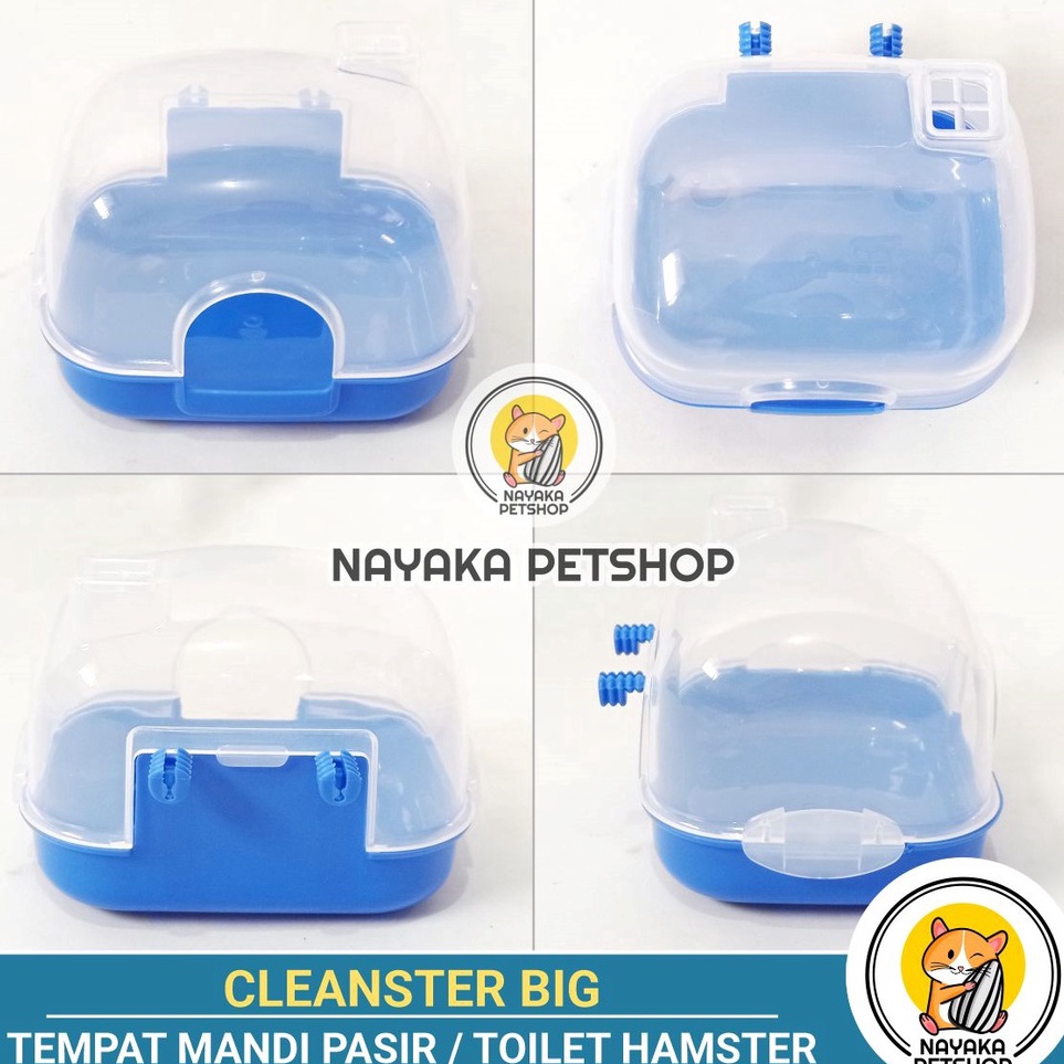 Jual Kirim Sekarang Cleanster Big Tempat Mandi Pasir Hamster Wadah Pasir Wangi Toilet Pasir ...