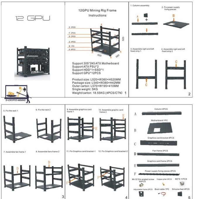 Jual Rak Mining Rig - 12 GPU case computer | Shopee Indonesia