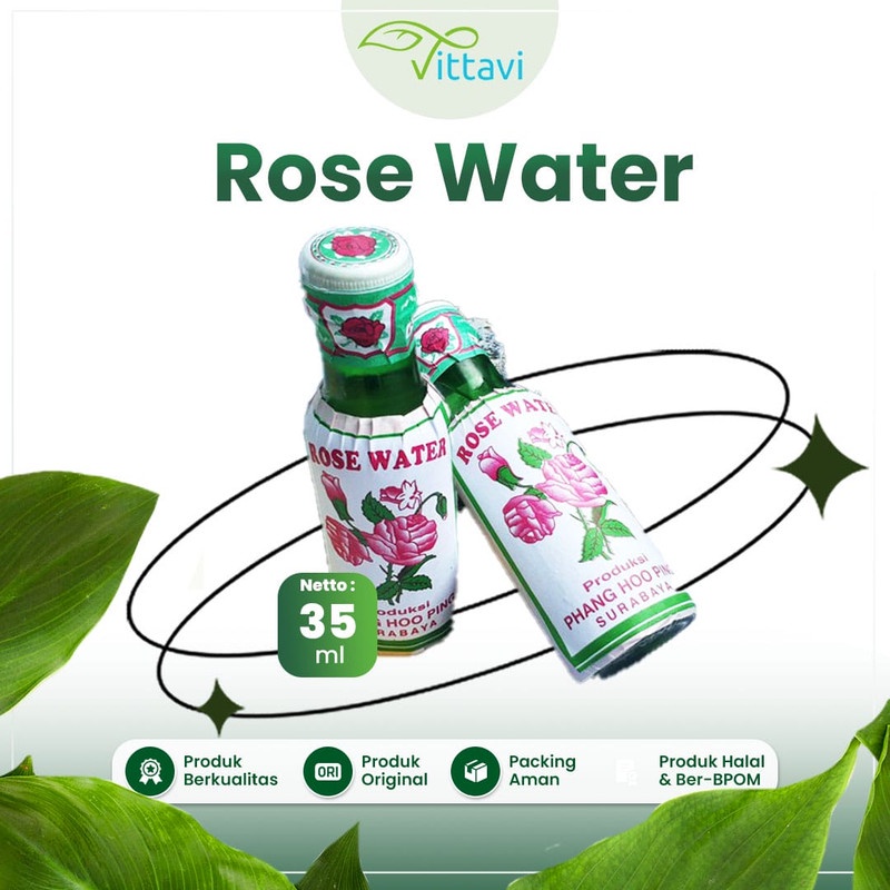 Jual Rose Water (Air Mawar) Produksi Phang Hoo Ping 35 ml | Shopee ...