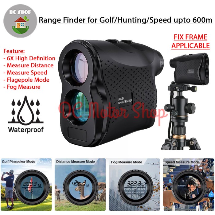 Jual Terlaris Laser Golf Range Finder Telescope Teropong Berburu Pengukur Jarak 600M | Shopee ...