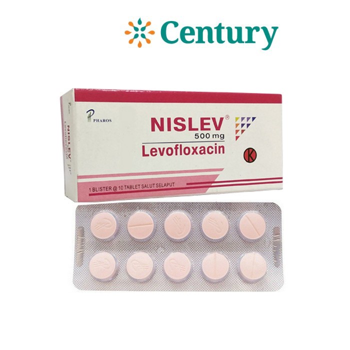 Jual NISLEV 500 MG ISI 10 TAB / LEVOFLOXACIN 500 MG / INFEKSI BAKTERI ...