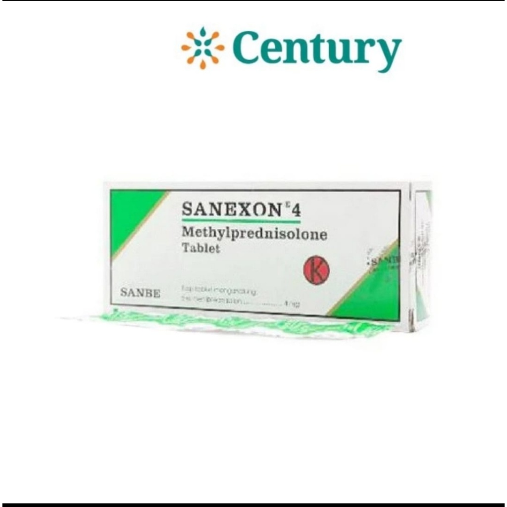 Jual SANEXON 4 MG 1 STRIP 10 TABLET/ METHYL PREDNISOLONE/ ANTI ...