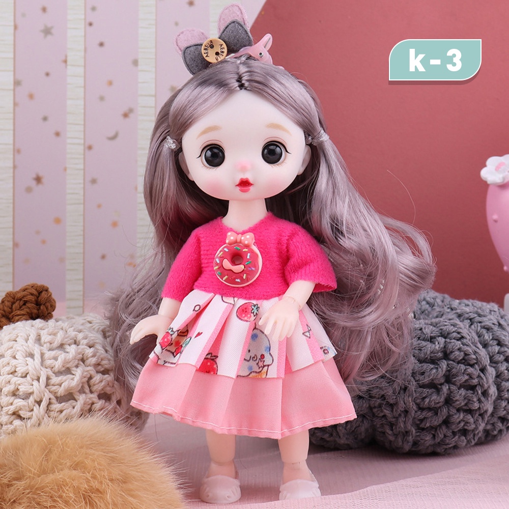 Jual IDOON 17Cm Mainan Anak Perempuan Boneka Yuna Doll Cute Diy Bjd ...