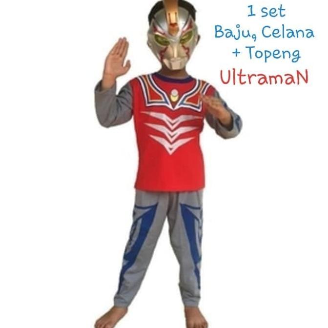Jual Terbaik Kostum Topeng Ultraman - Baju Topeng Super- Kostum Anak ...