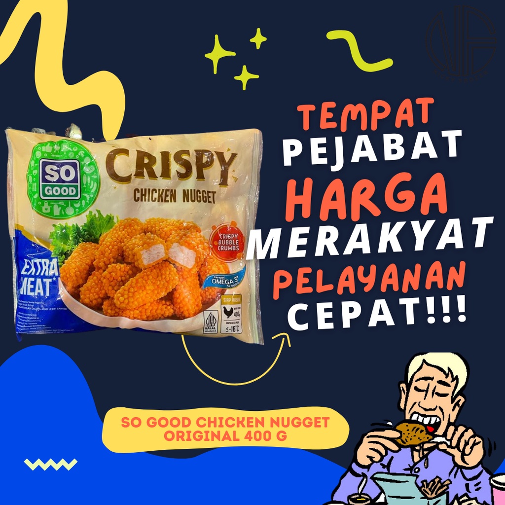 Jual SO GOOD CHICKEN NUGGET CRISPY ORIGINAL 400 G | Shopee Indonesia