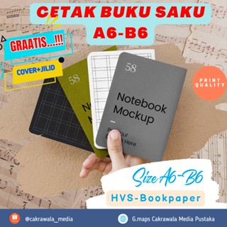 Jual CETAK BUKU SAKU / Pocket Book A6/B6 - (FREE JILID + COVER HVS ...