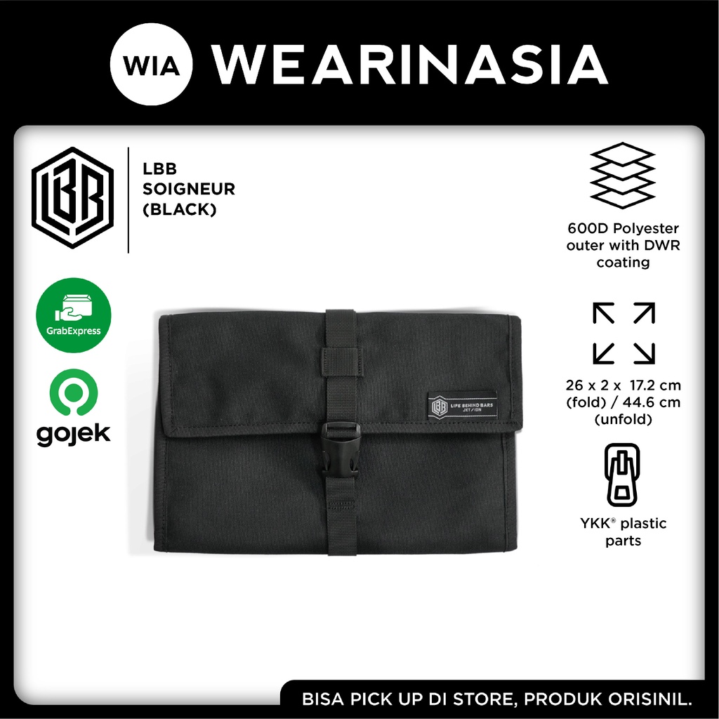Jual Life Behind Bars ( LBB )The Soigneur Dopp Kit Travel Bag | Shopee ...