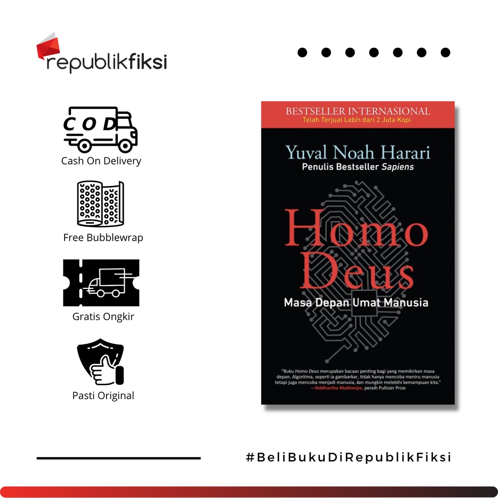 Jual Buku HomoDeus: Masa Depan Umat Manusia - Yuval Noah Harari ...